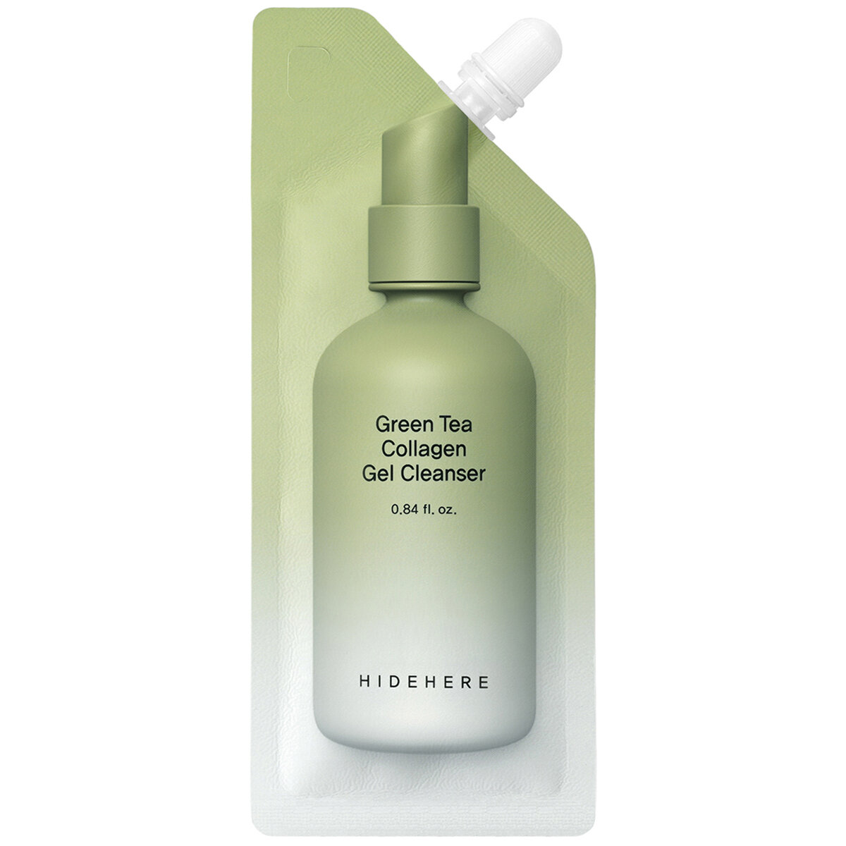 Гель очищающий с зеленым чаем и коллагеном для лица Hidehere Green Tea Collagen Gel Cleanser, 25 мл