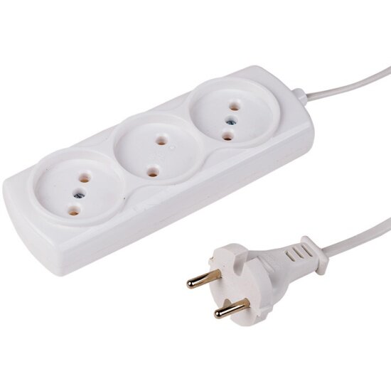 Удлинитель Proconnect STANDARD 1.5 м, 3 гнезда, 1300 Вт, б/з (Сделано в России)