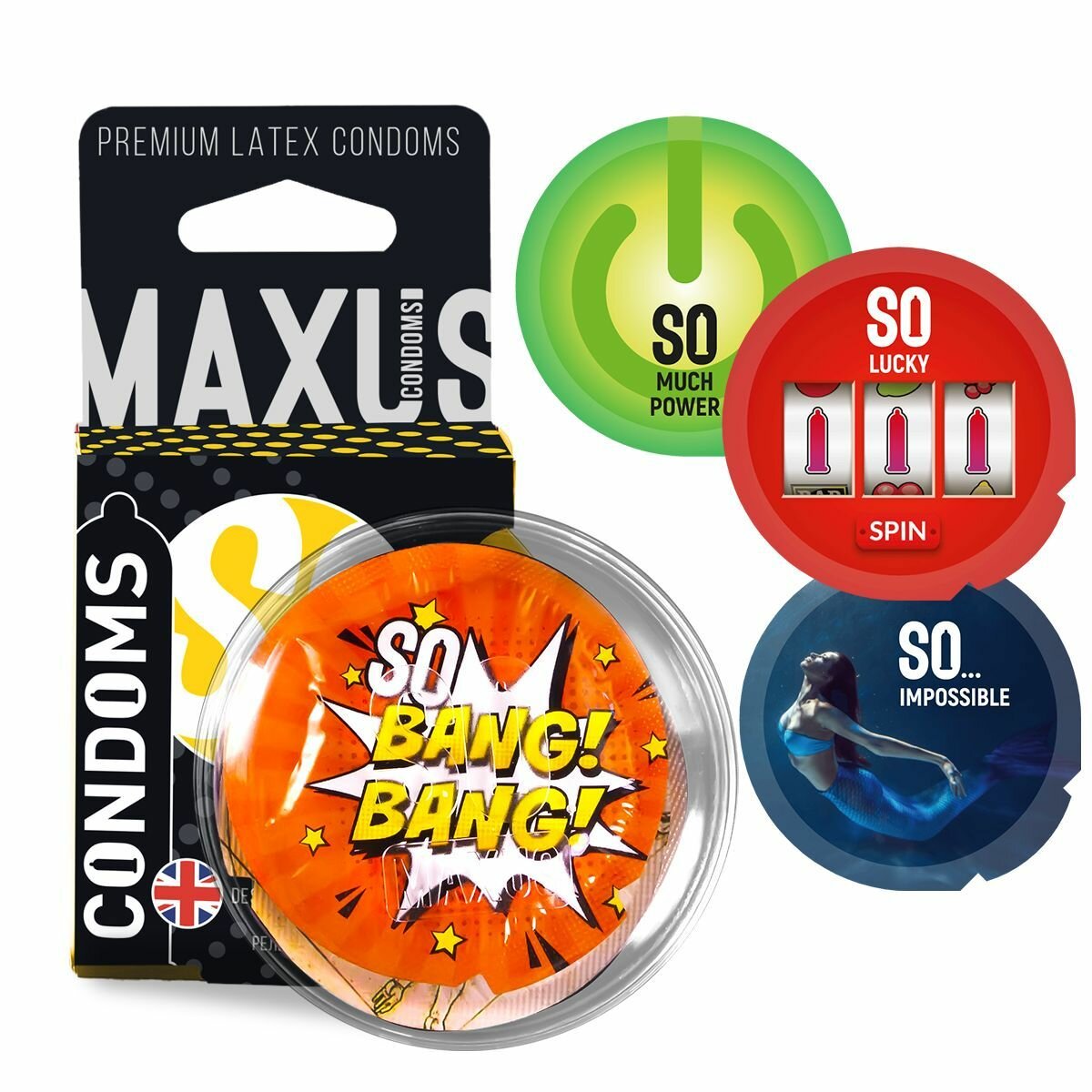 Презервативы в кейсе точечно-ребристые MAXUS Special №3