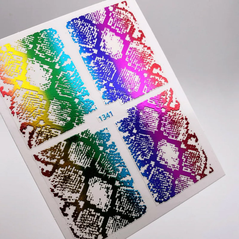 Наклейки голография №1653 Zoo Nail Art