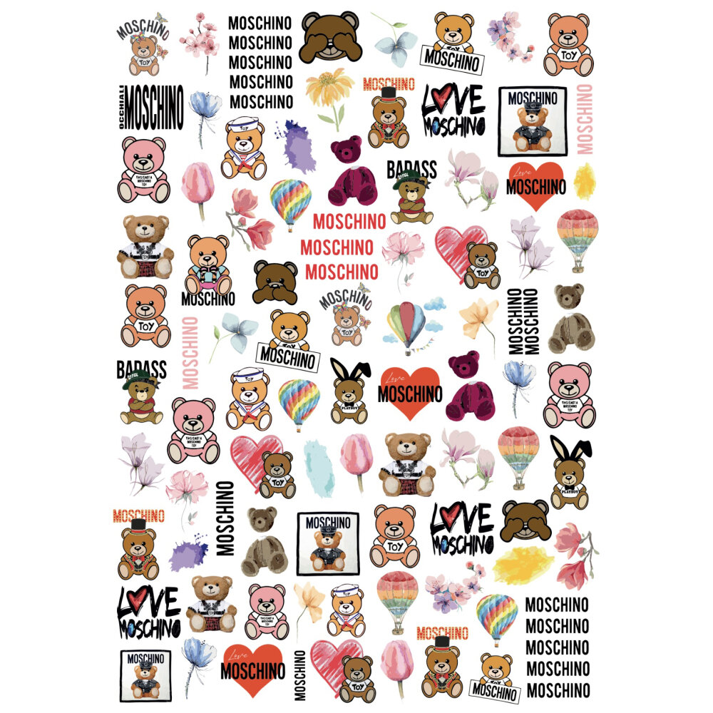 Слайдер-дизайн Crazy Shine Nails mini №1103 MOSCHINO