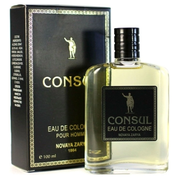Одеколон Новая Заря консул 100мл без футляра для мужчин