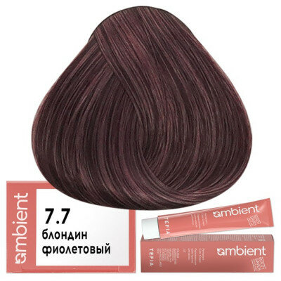 Крем-краска для волос AMBIENT 7.7, Tefia