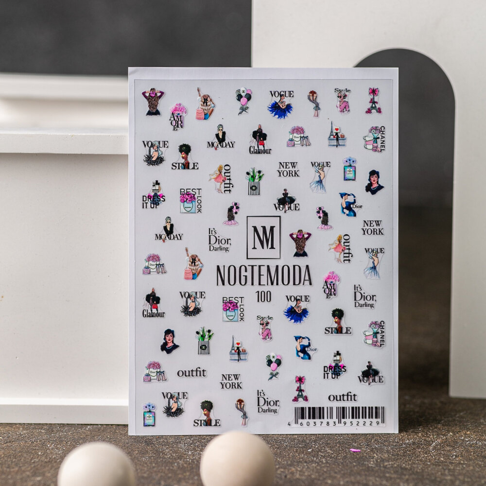 Наклейки NogteModa №100 Мода и стиль