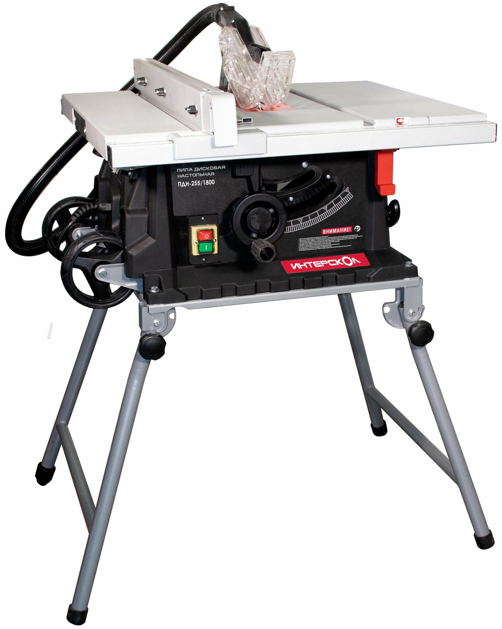 Дисковая пила Интерскол ДПН-255/1800 713.1.0.70, мощность 1800 Вт, диск 255мм, серая