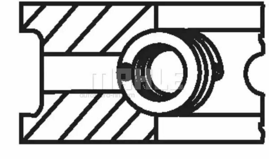 MAHLE 02992N0 Кольца поршневые 1шт VW 1.0-1.3-1.4 =75 1.5x1.5x2.5 std 89>