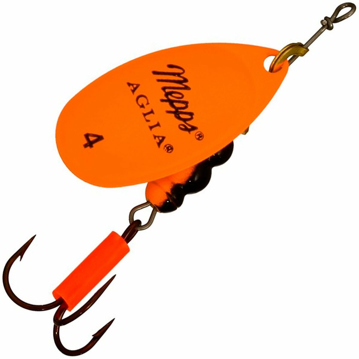 Блесна вращающаяся Mepps "AGLIA FLUO", 4, Orange, тройной крючок, 1 шт.