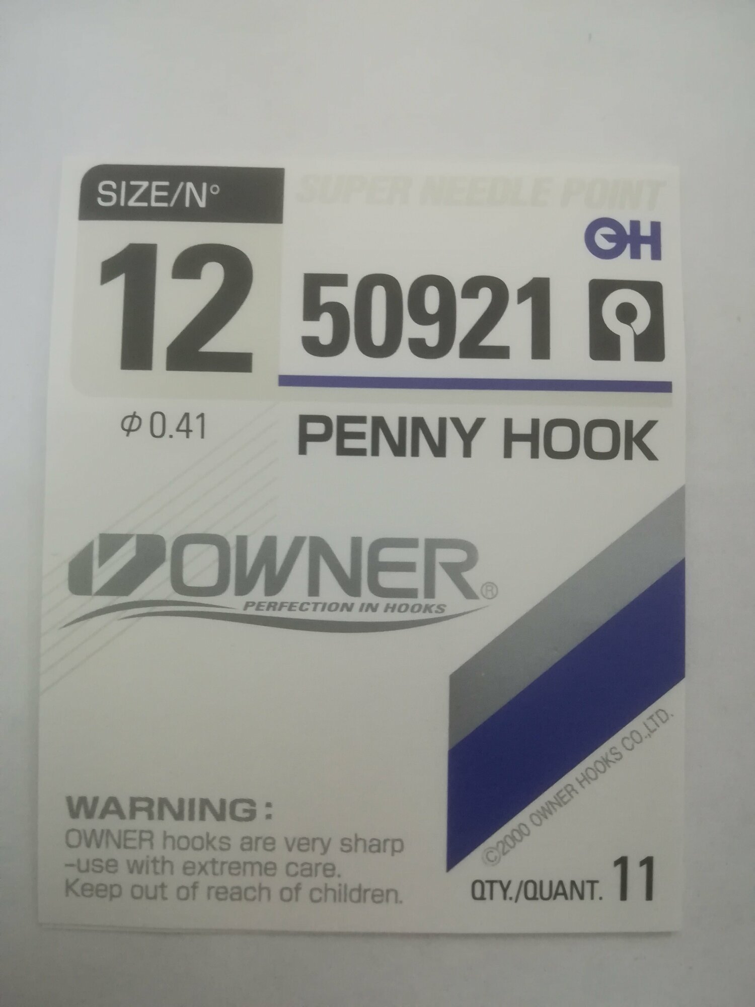Крючок OWNER penny hook №12 50921