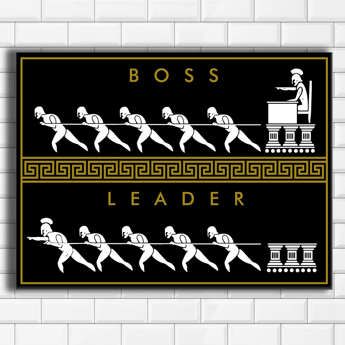 Картина для интерьера на холсте «Босс и лидер» 40х50, холст натянут на подрамник