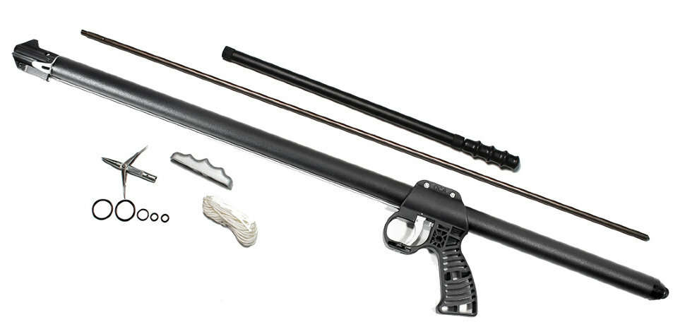 Ружьё для подводной охоты ОСА-800/01, дальность поражения в воде до 5 м