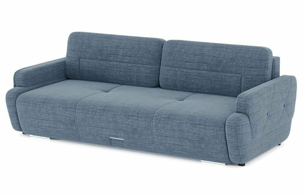 Диван-кровать МногоМеб Джелонг пантограф, рогожка, Дрим - Блю