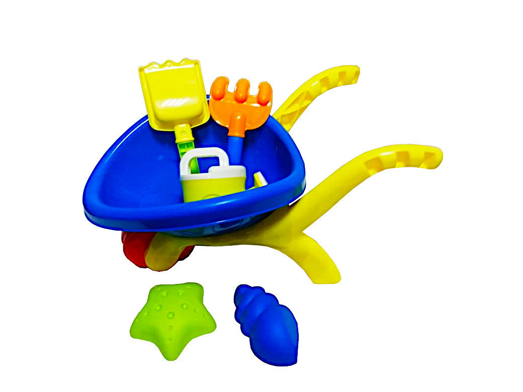 Песочный набор тачка садовая детская