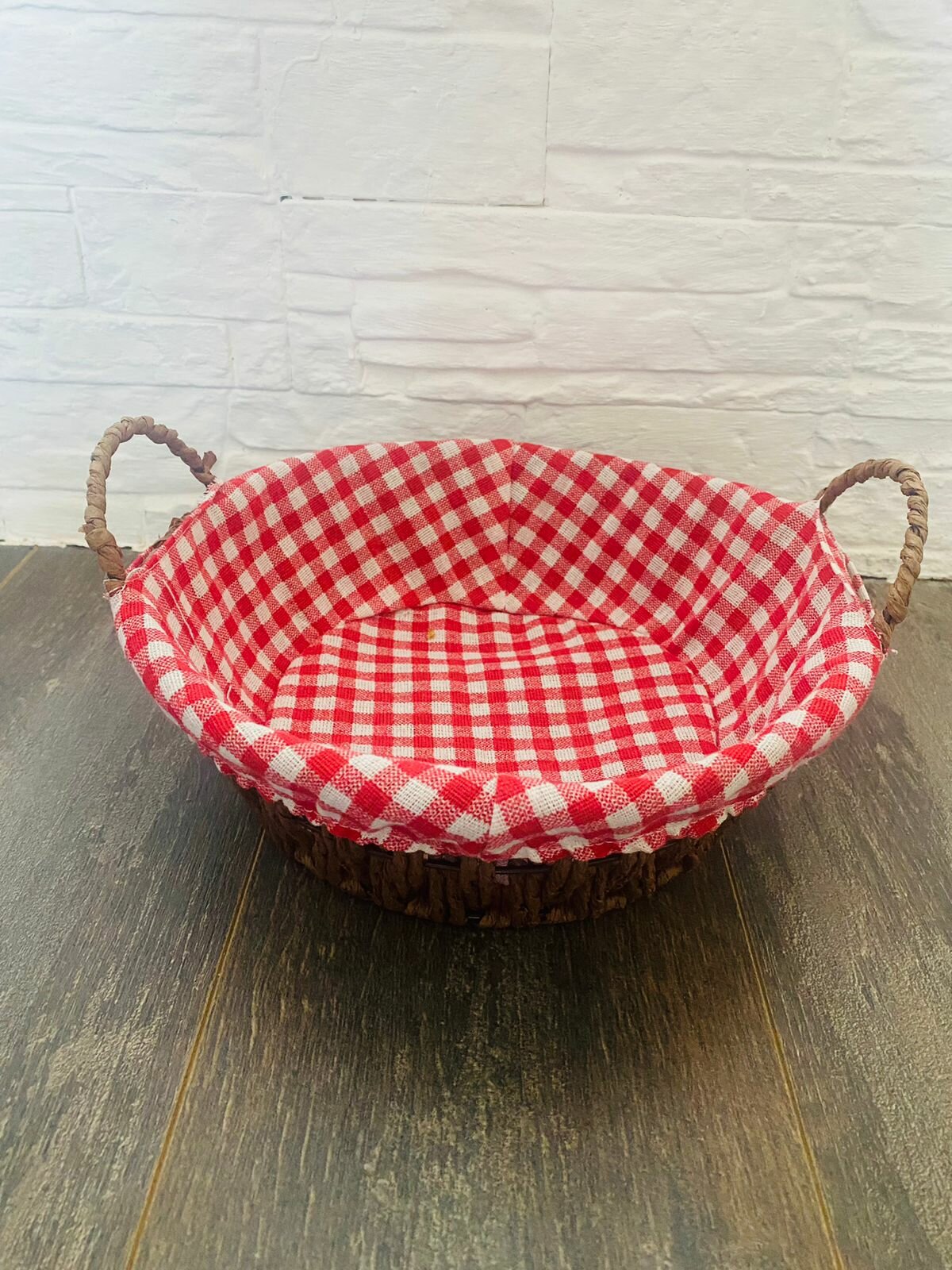 Хлебница корзина плетеная с ручкой для хранения на кухне (4411)
