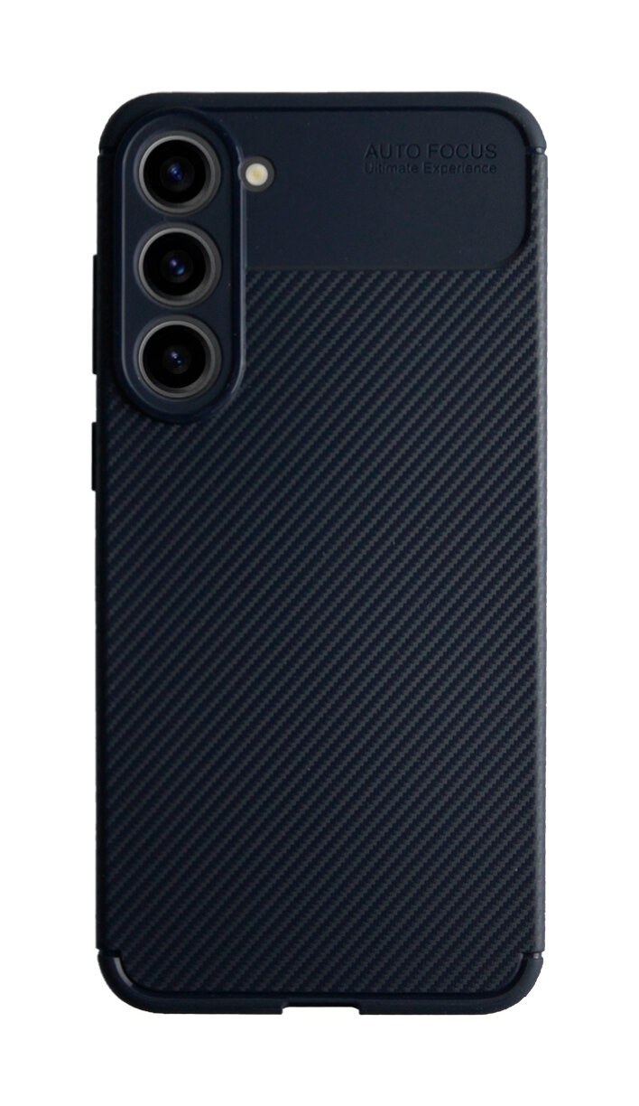 Чехол-накладка Devia Carbon Fiber Texture Shockproof Case для смартфона Samsung Galaxy S23+ Blue