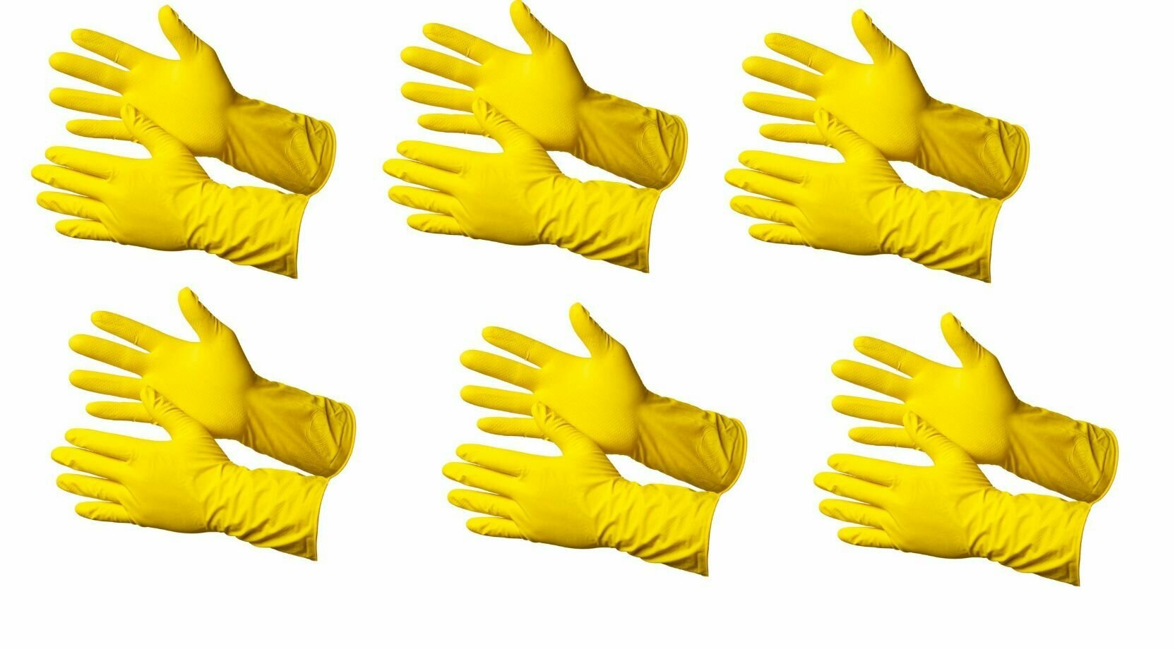 LIBRY Перчатки латексные эластичные с х/б напылением, размер М - 6 шт