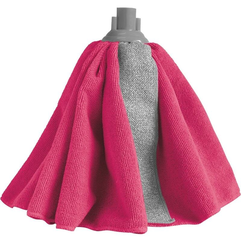 Насадка МОП для швабры York Руби, для уборки, из микрофибры, розовый (77080)