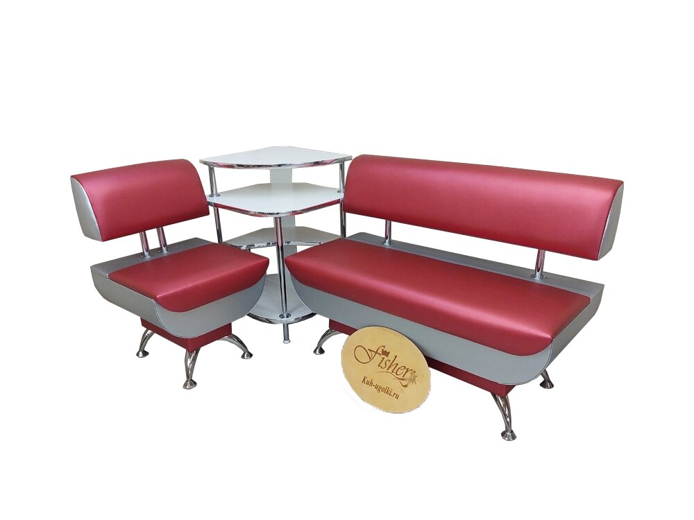 Кухонный уголок с ящиком «Лира» экокожа rhodes