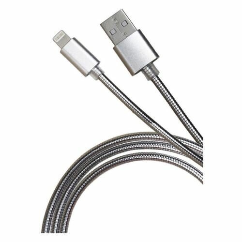 Кабель PREMIER 6-703M2 1.0S, Lightning (m) - USB (m), 1м, серебристый