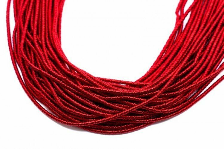 Канитель фигурная Бамбук 2,1мм, цвет коралловый, 49-098, 5г (около 0,85м)