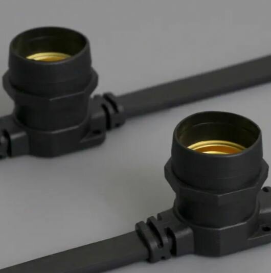 Teamprof Светодиодный белт-лайт, 2-х проводной, шаг 40 см, черный