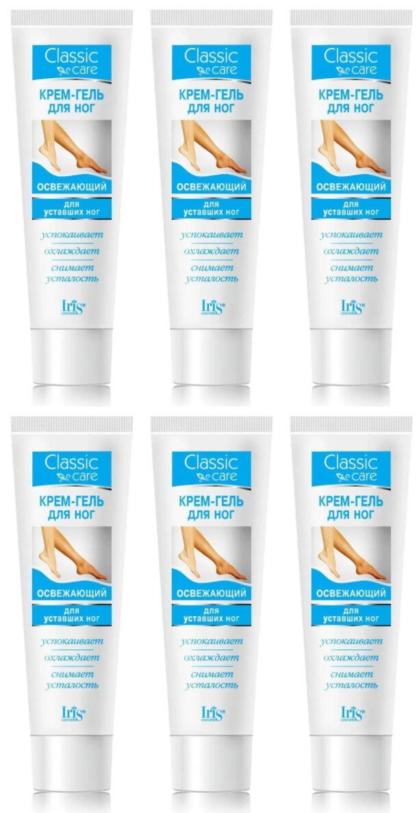Iris Крем-гель для ног освежающий для уставших ног 100 мл,6 шт
