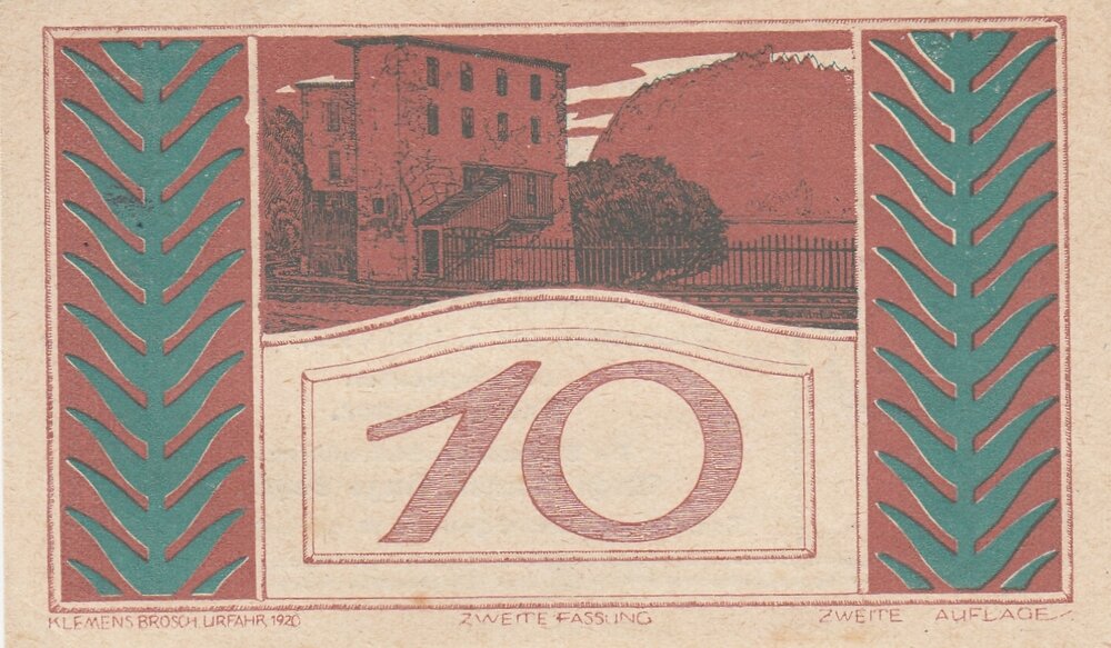Австрия, Пухенау 10 геллеров 1920 г. (№1) (3)