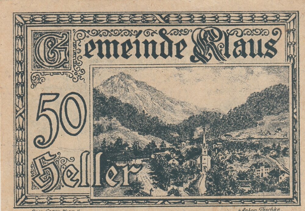 Австрия, Клаус 50 геллеров 1920 г. (№4)