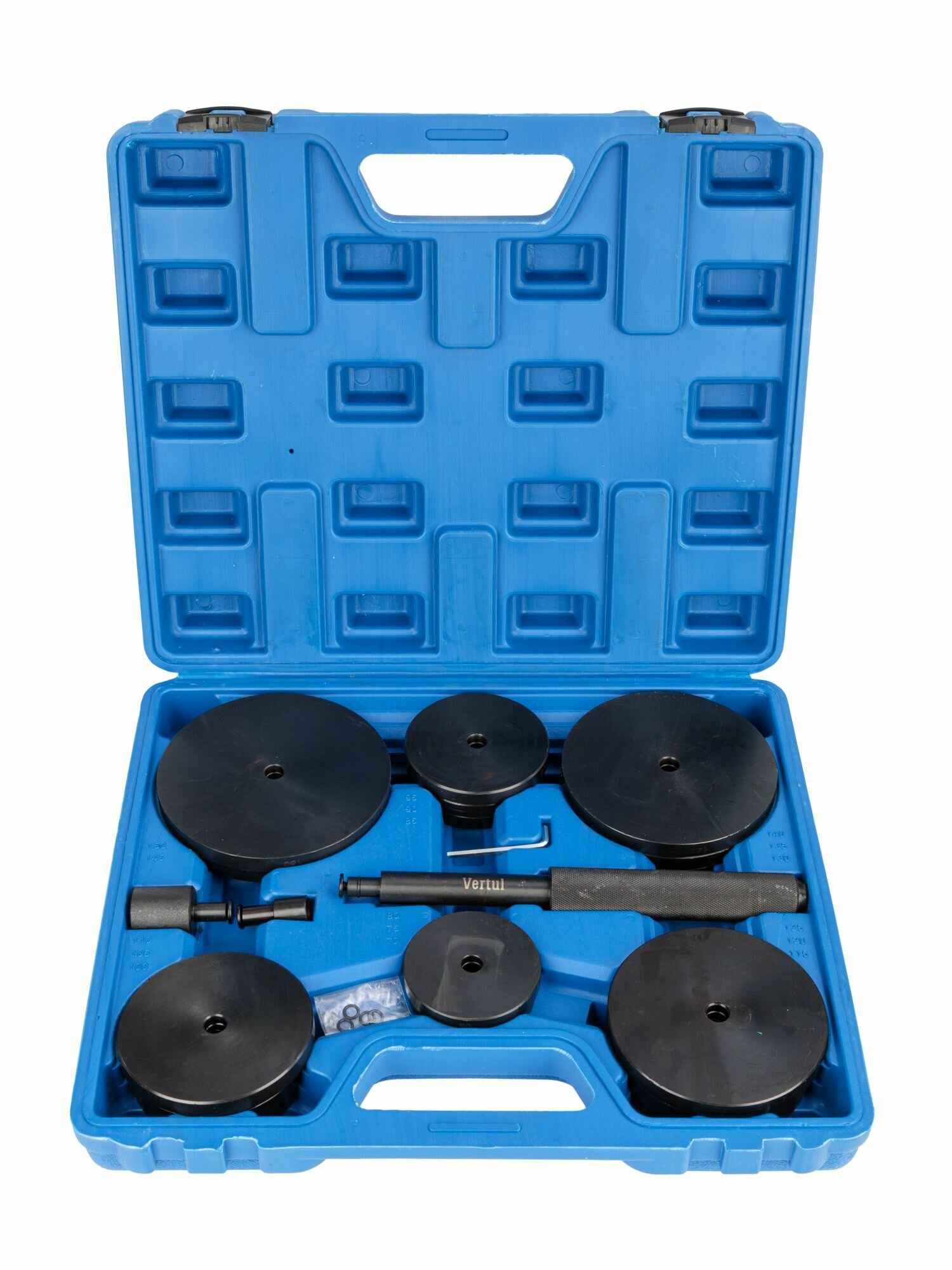 Набор оправок для выпрессовки и запрессовки подшипников, втулок 21 пр. VR50227