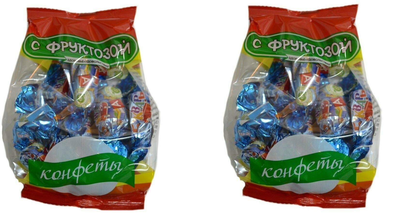 Конфеты Покровск, Занимательный букварь, на фруктозе, 185 г, 2 уп
