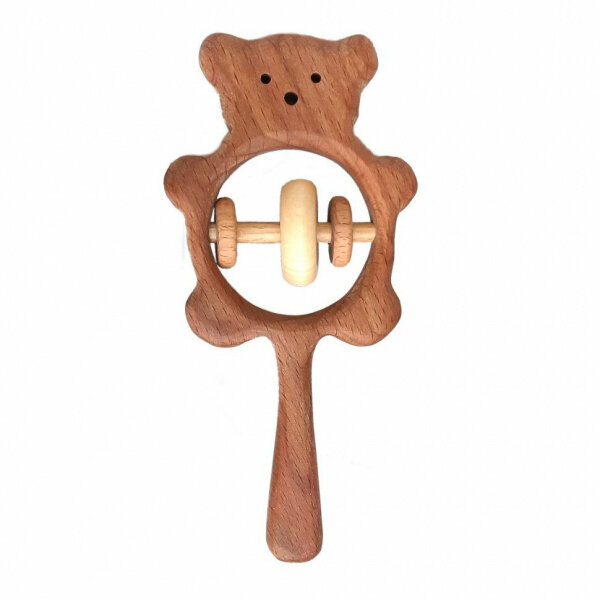 Погремушка из дерева «Мишка», Леснушки