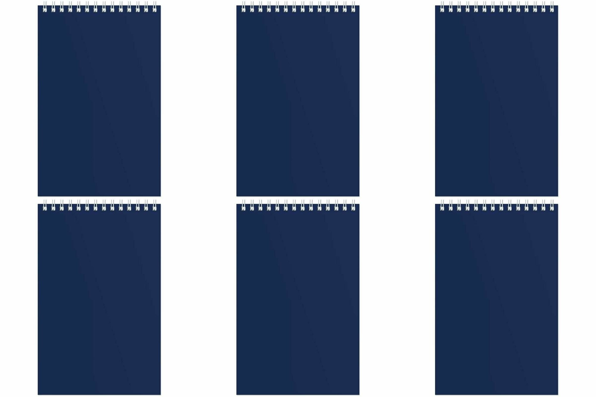 Альт Блокнот на спирали Синий, А5, 60 л, клетка, 6 шт