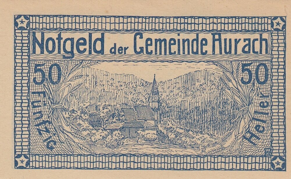 Австрия, Аурах 50 геллеров 1920 г. (№2) (2)