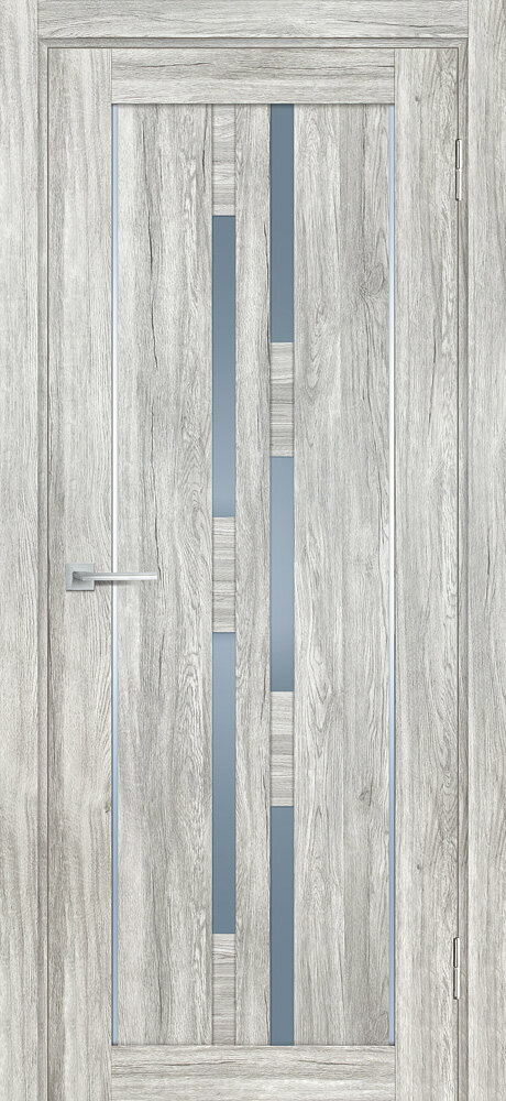 Дверь Profilo Porte PSL-33 nanotex сан-ремо серый стекло сатинат графит 200*60