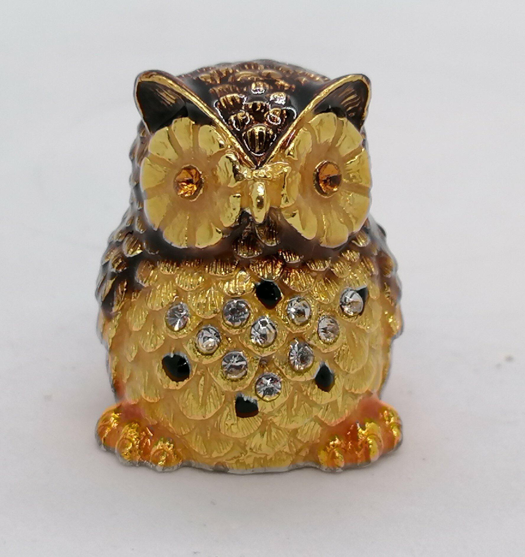 Наперсток Фаберже " Сова коричневая "