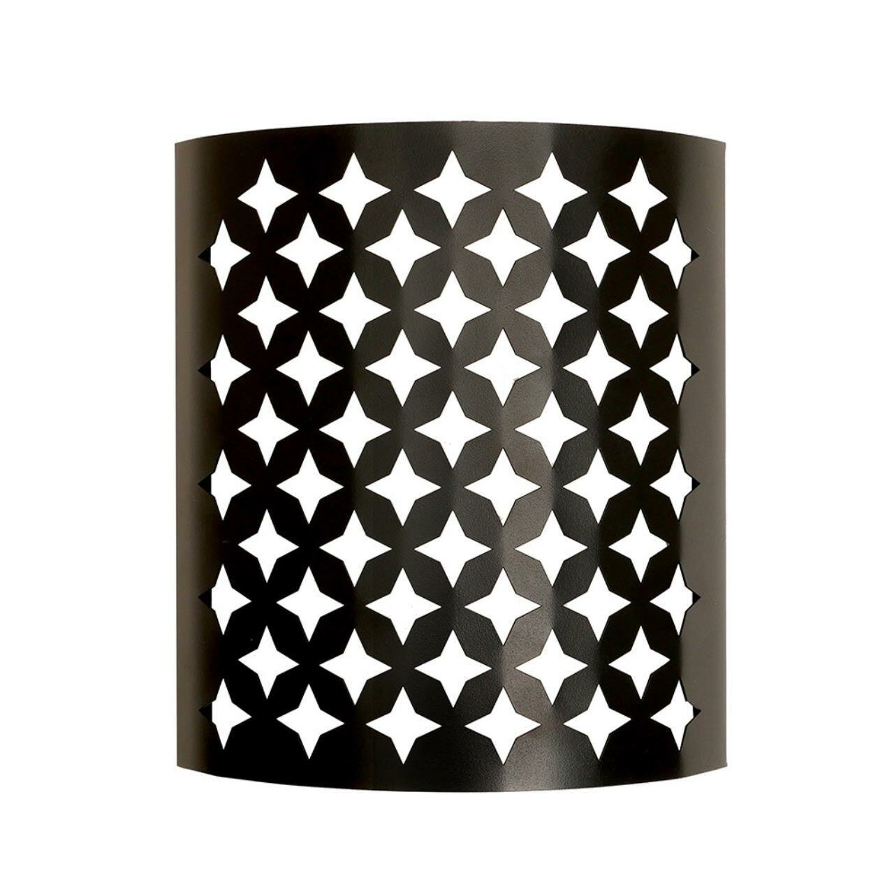 Абажур для бани "этна BLACK тип 12", металл, черный, 30x15x25 см