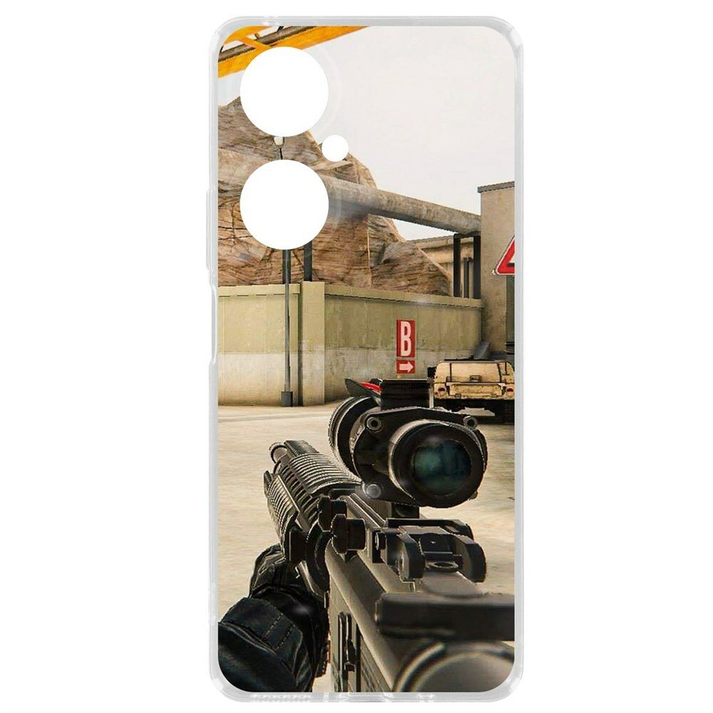 Чехол-накладка Krutoff Clear Case Cтандофф 2 (Standoff 2) - Оптика для Huawei Nova 11i