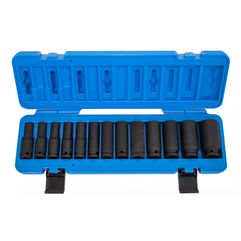 Набор ударных головок глубоких 1/2" 13пр. 10-30мм, ASA-40011