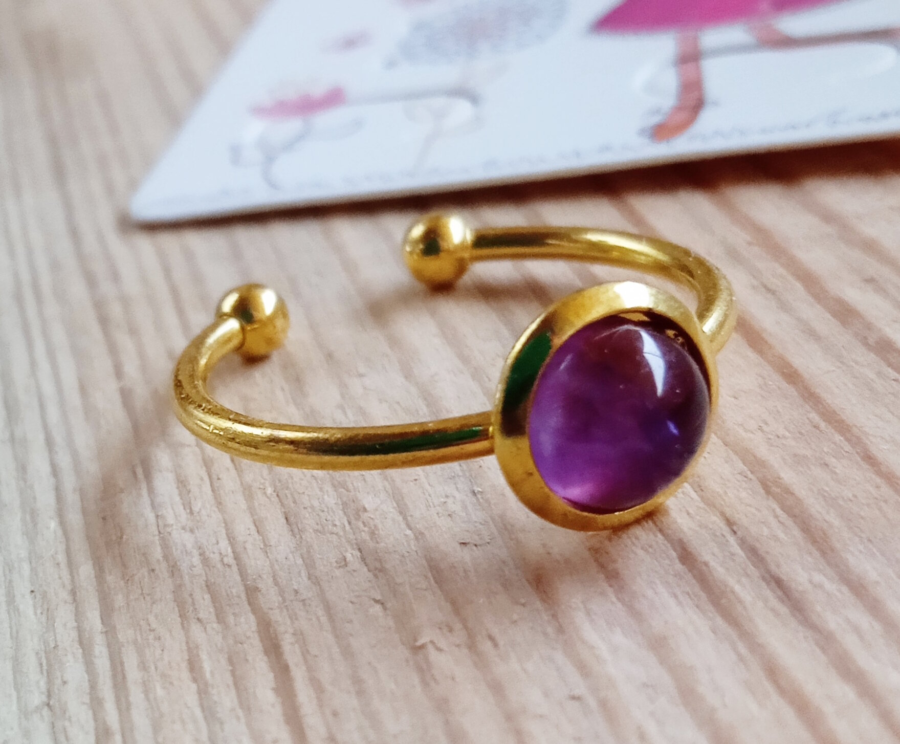 Кольцо, аметист