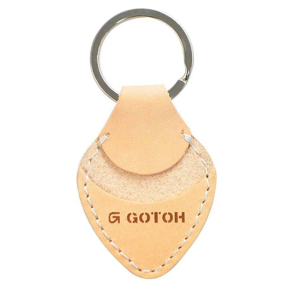 Держатель для медиаторов GOTOH PC-01N, кожаный, кремовый