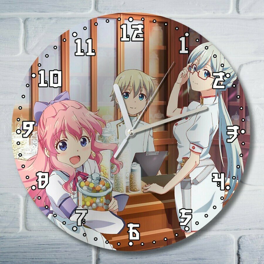 Настенные часы УФ с рисунком аниме Parallel World Pharmacy - 3523