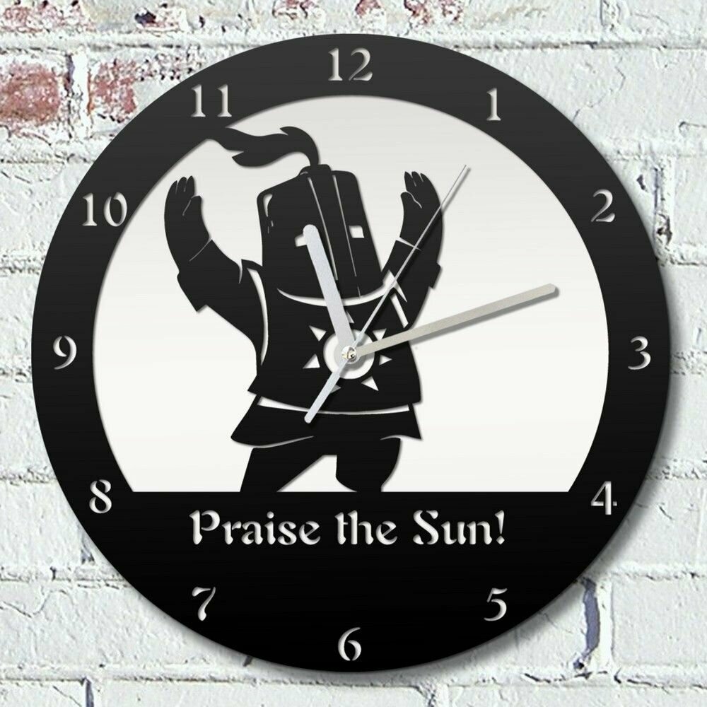 Настенные деревянные бесшумные часы Игры Dark Souls - 2374