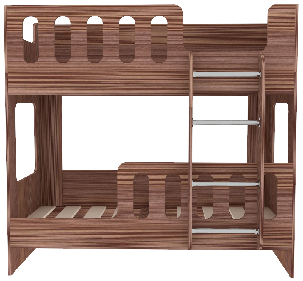 Двухъярусная кровать ДС-20 Бодего Темный 80x160