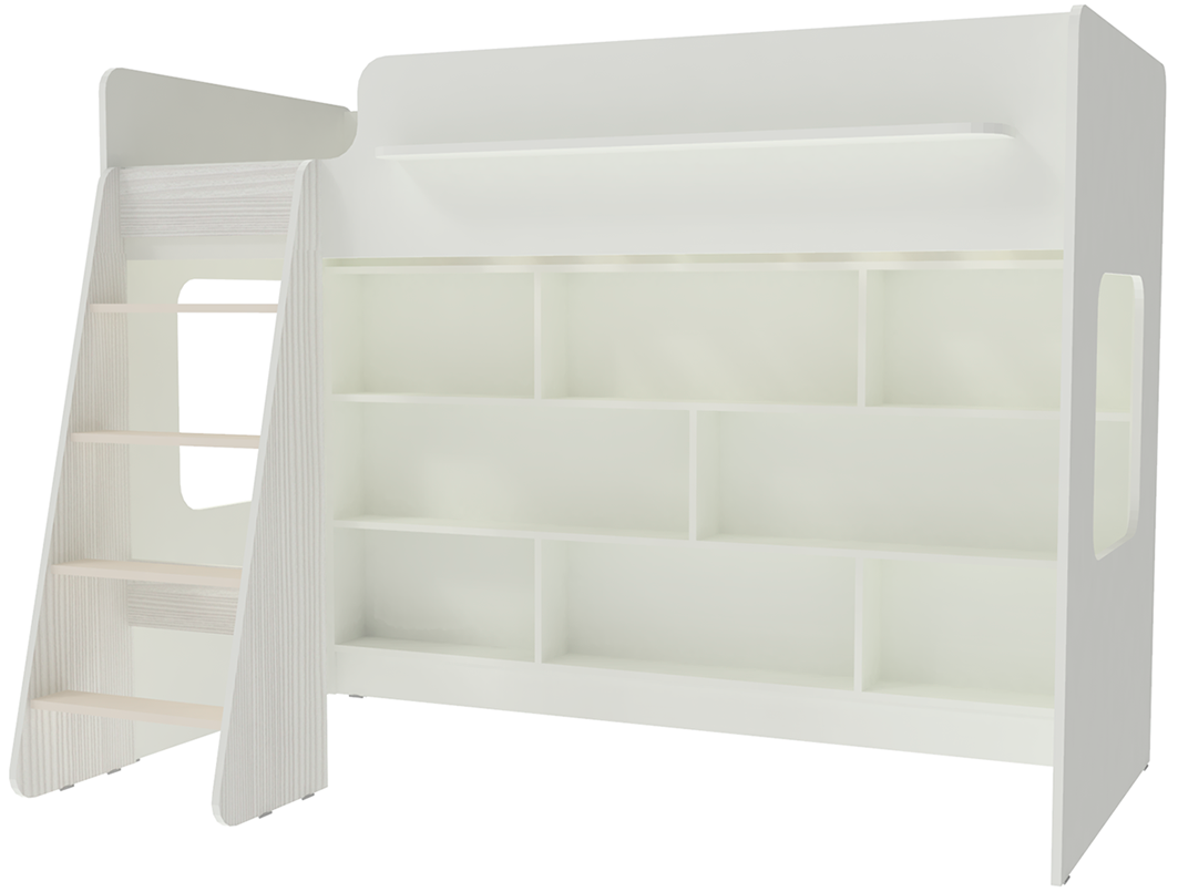 Детская кровать Л-26.1 Белое Дерево Белый