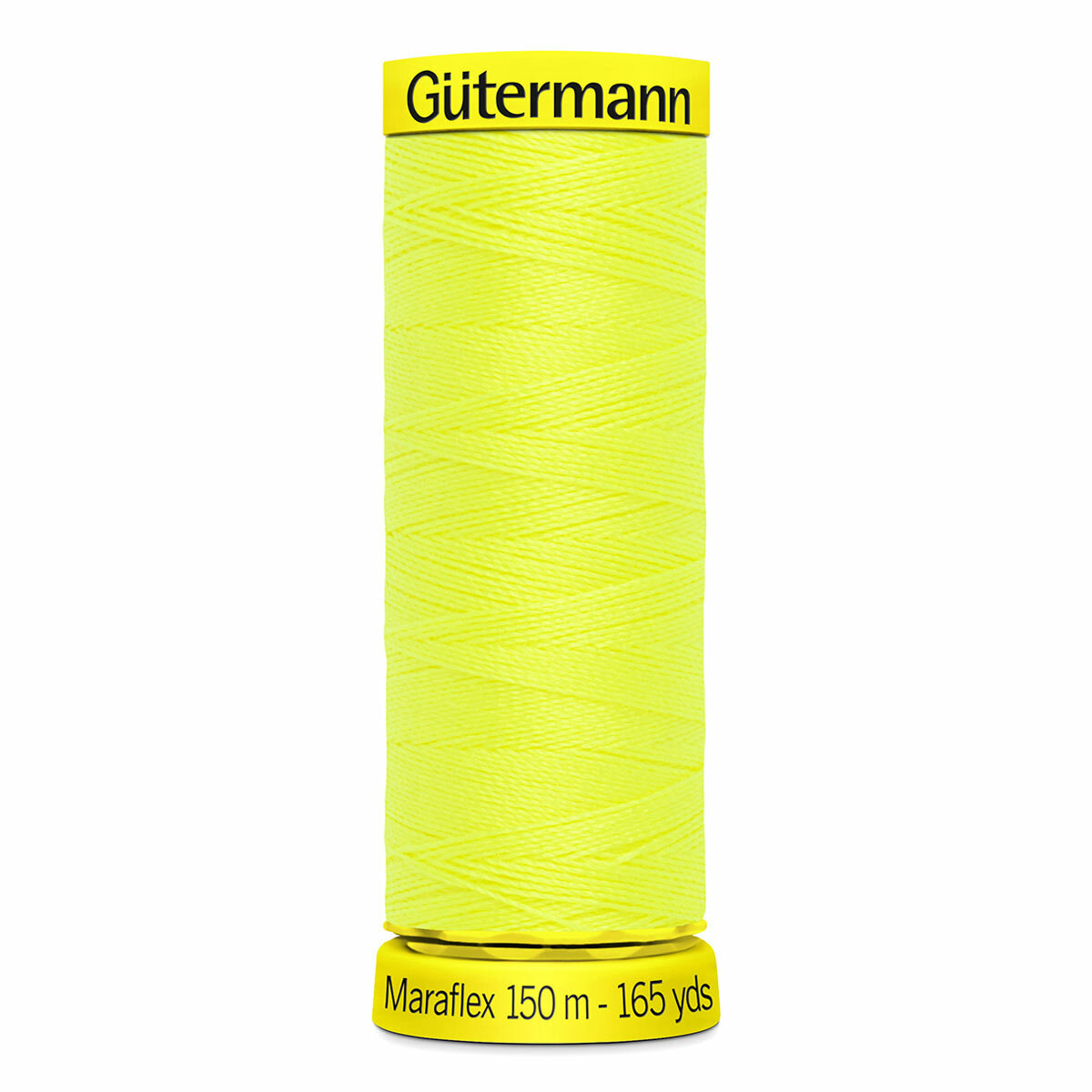 Нитки для трикотажа Gutermann Maraflex 120, 150 м, 100% ПБТ, 5 шт (3835 неоновый желтый)
