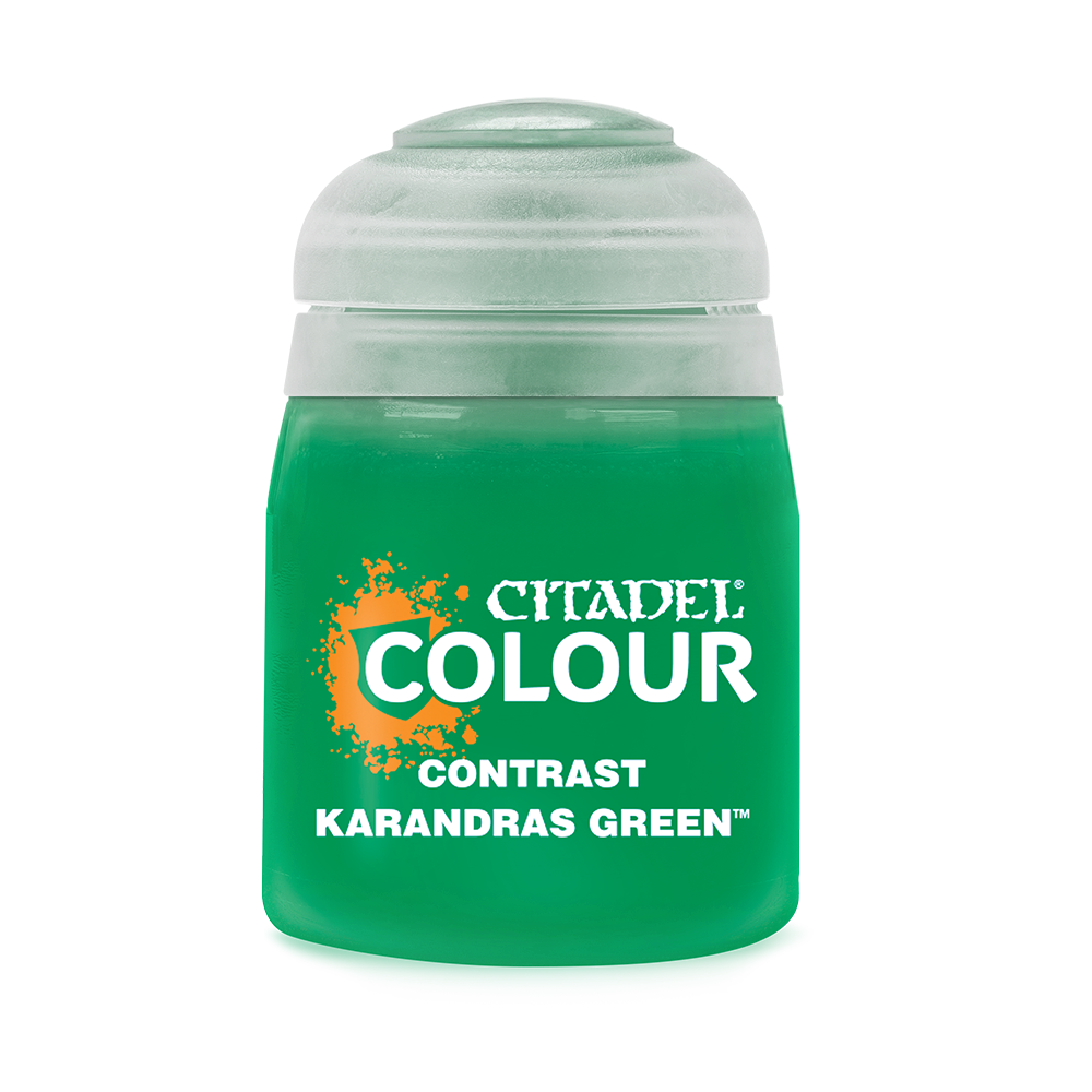 Аксессуар для Warhammer Games Workshop Краска Контраст Зеленый Карандраса (Karandras Green (18 ml)