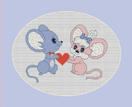 Набор для вышивания крестом "Предложение руки и сердца", 17х12 см, Д-075, Panna