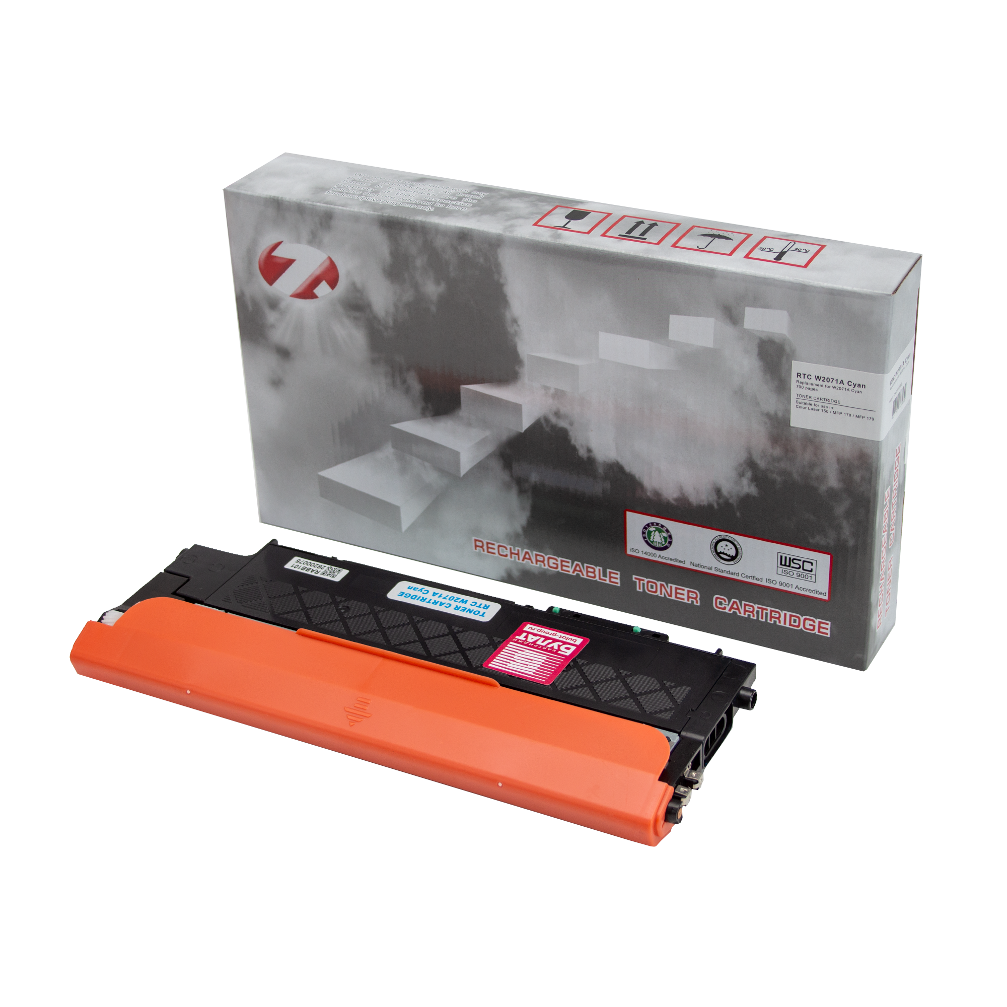 Тонер-картридж 7Q W2071A (117A) для HP Color Laser 150, MFP 178, 179 (Голубой, 700 стр.)