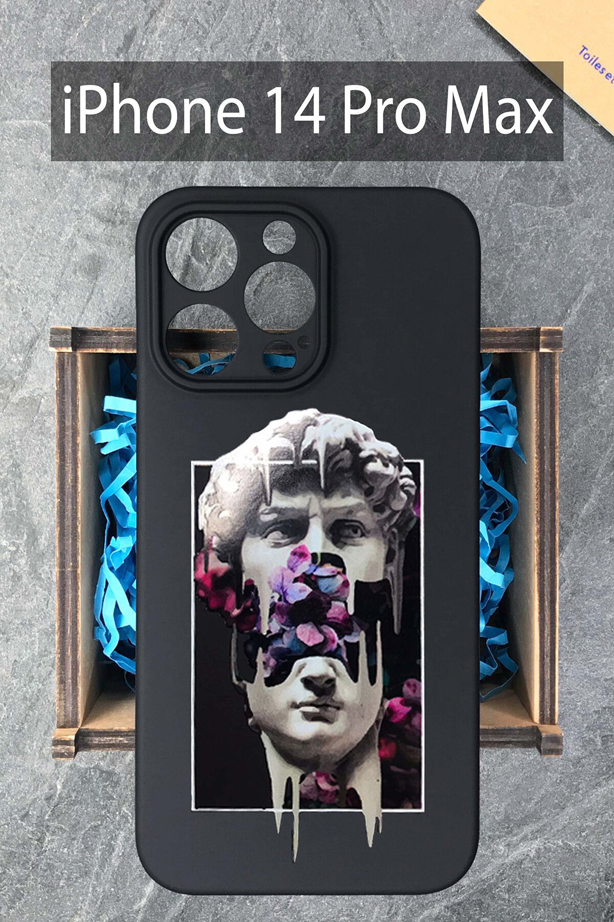 Силиконовый чехол на iPhone 14 Pro Max с принтом Айфон 14 Про Макс