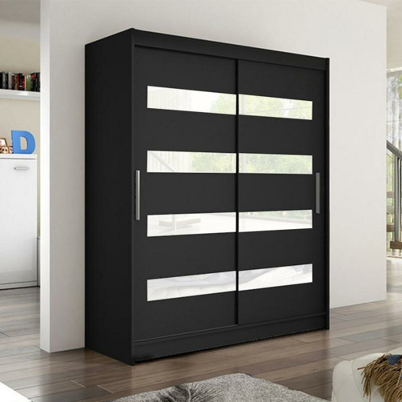 Шкаф-купе Амадеус-28 для одежды двухдверный 80*210*40