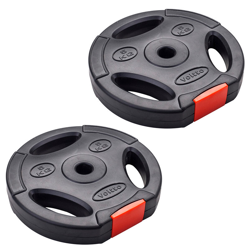 Набор пластиковых дисков с 3-мя хватами Voitto V-102 5 кг (2 шт) - d26